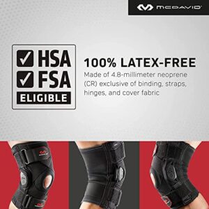 McDavid Maximum Support Knee Brace with Hinges (429X). Compression and Stability Straps for ACL, LCL, Arthritis, Tendonitis, MCL, Patella. Left and Right. Men and Women.