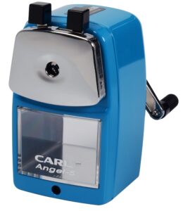 carl angel-5 pencil sharpener, blue