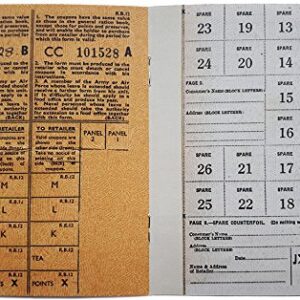 The Memorabilia Pack Company Replica Junior Ration Book from World War 2