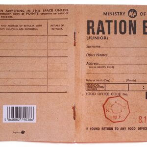 The Memorabilia Pack Company Replica Junior Ration Book from World War 2