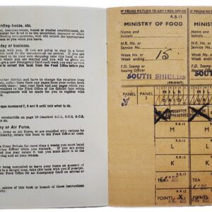 The Memorabilia Pack Company Replica Junior Ration Book from World War 2