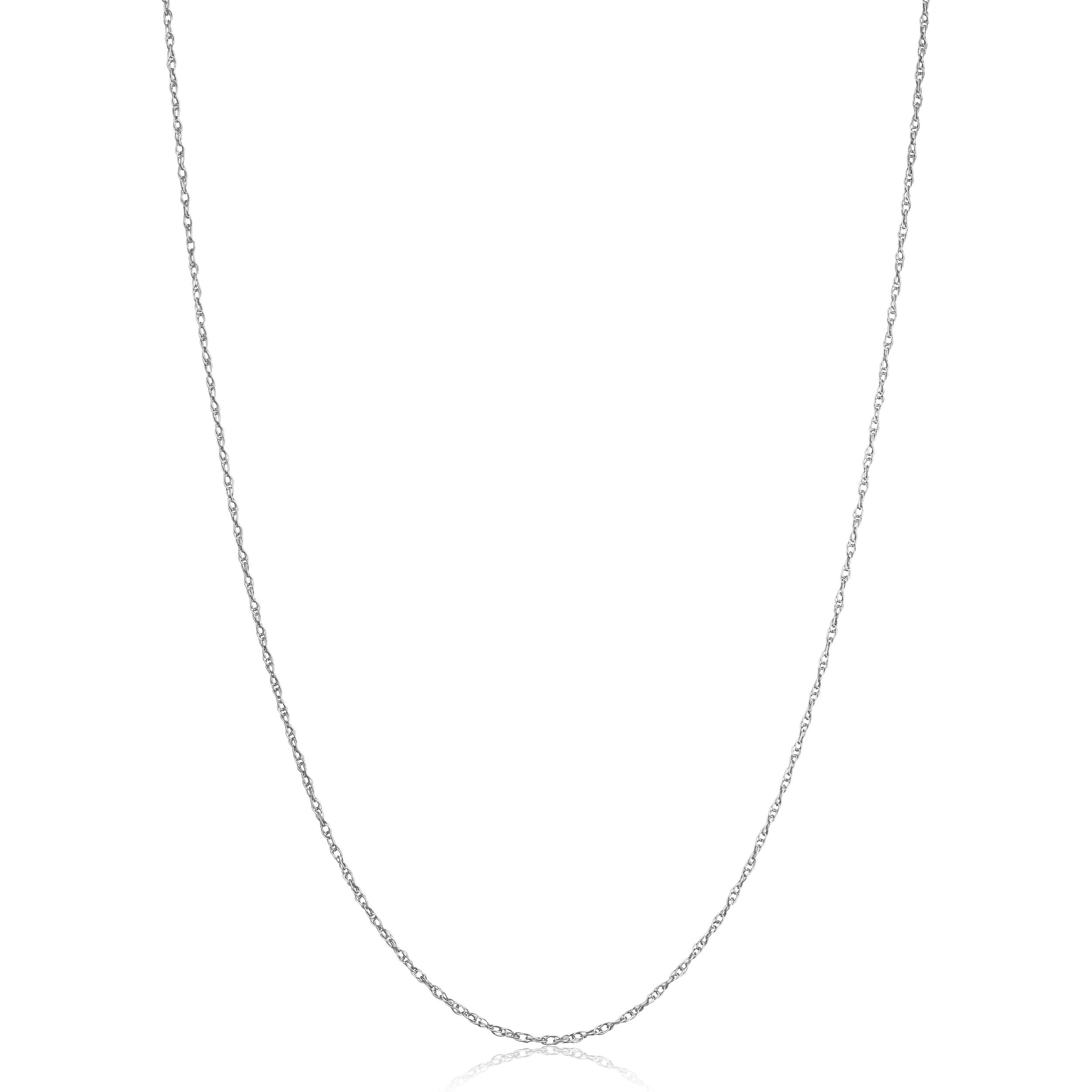 Kooljewelry Sterling Silver Rope Chain Pendant Necklace For Women (1.1 mm, 20 inch)