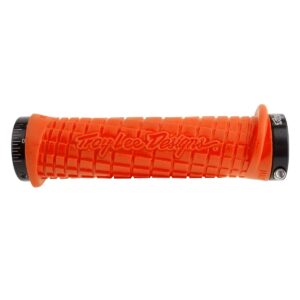 odi lock-on tld mountain bike grips bonus pack, orange/black