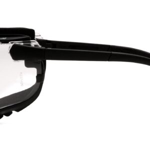 Pyramex Safety V2G Readers Eyewear, Black Strap/Temples, Clear +2.5 Anti-Fog Lens, Black Frame/Clear Anti-fog +2.5 Lens