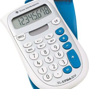 Texas Instruments TI1706SV TI-1706SV Handheld Pocket Calculator, 8-Digit LCD