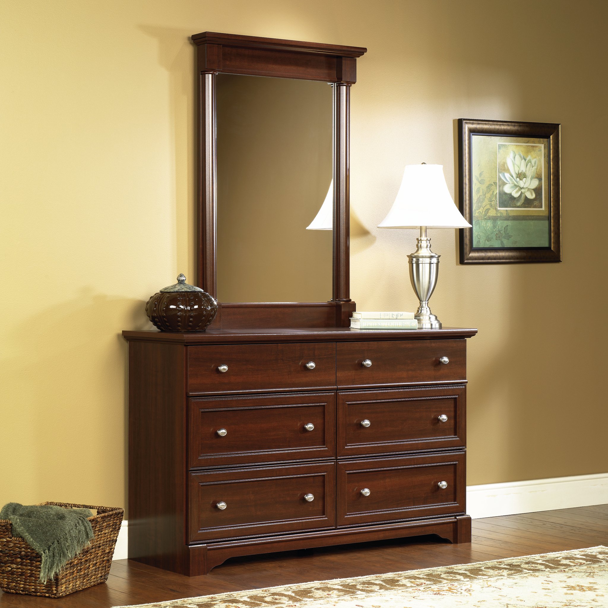 Sauder Palladia Dresser, Select Cherry finish