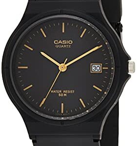 Casio Men's Black Analog Date Watch MW59-1E