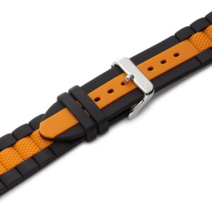 Hadley-Roma MS-3344 Black/Orange 22mm Diver