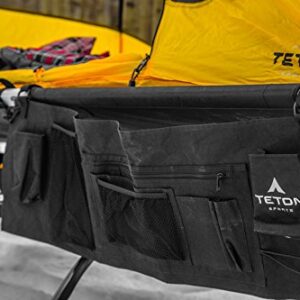 TETON Sports Cot Organizer; Great Camping and Hunting Gear; Perfect Companion to the TETON Sports Camping Cots; A Must Have , Black, 39 inches X 12 inches