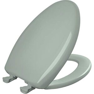 bemis 1200slowt 455 toilet seat will slow close, never loosen and easily remove, elongated, plastic, seafoam