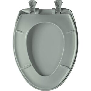 Bemis 1200SLOWT 455 Toilet Seat will Slow Close, Never Loosen and Easily Remove, ELONGATED, Plastic, Seafoam