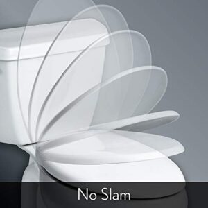 Bemis 1200SLOWT 455 Toilet Seat will Slow Close, Never Loosen and Easily Remove, ELONGATED, Plastic, Seafoam