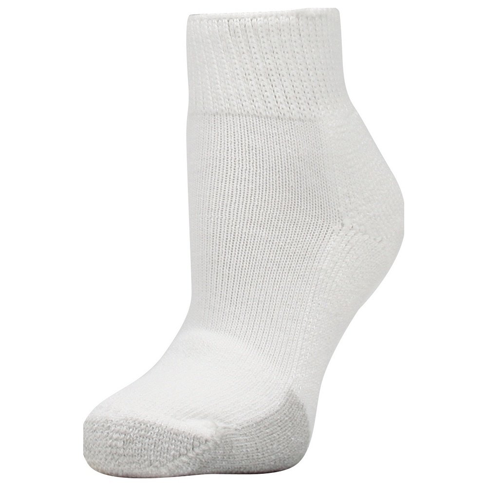 thorlos womens Tmx Max Cushion Ankle Tennis Socks, White (3 Pairs), Medium US