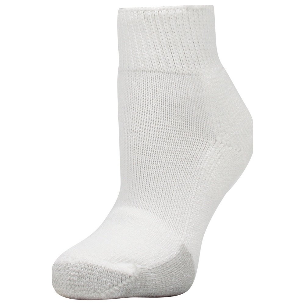 thorlos womens Tmx Max Cushion Ankle Tennis Socks, White (3 Pairs), Medium US