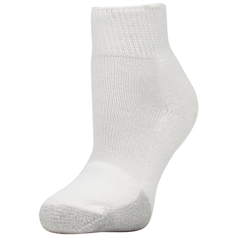 thorlos womens Tmx Max Cushion Ankle Tennis Socks, White (3 Pairs), Medium US