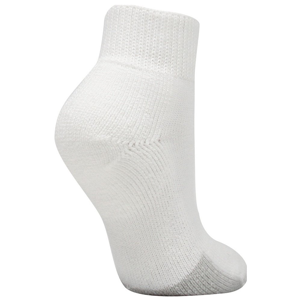 thorlos womens Tmx Max Cushion Ankle Tennis Socks, White (3 Pairs), Medium US