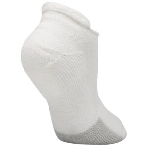 thorlos womens Max Cushion Rolltop Tennis Sock, White, Medium US