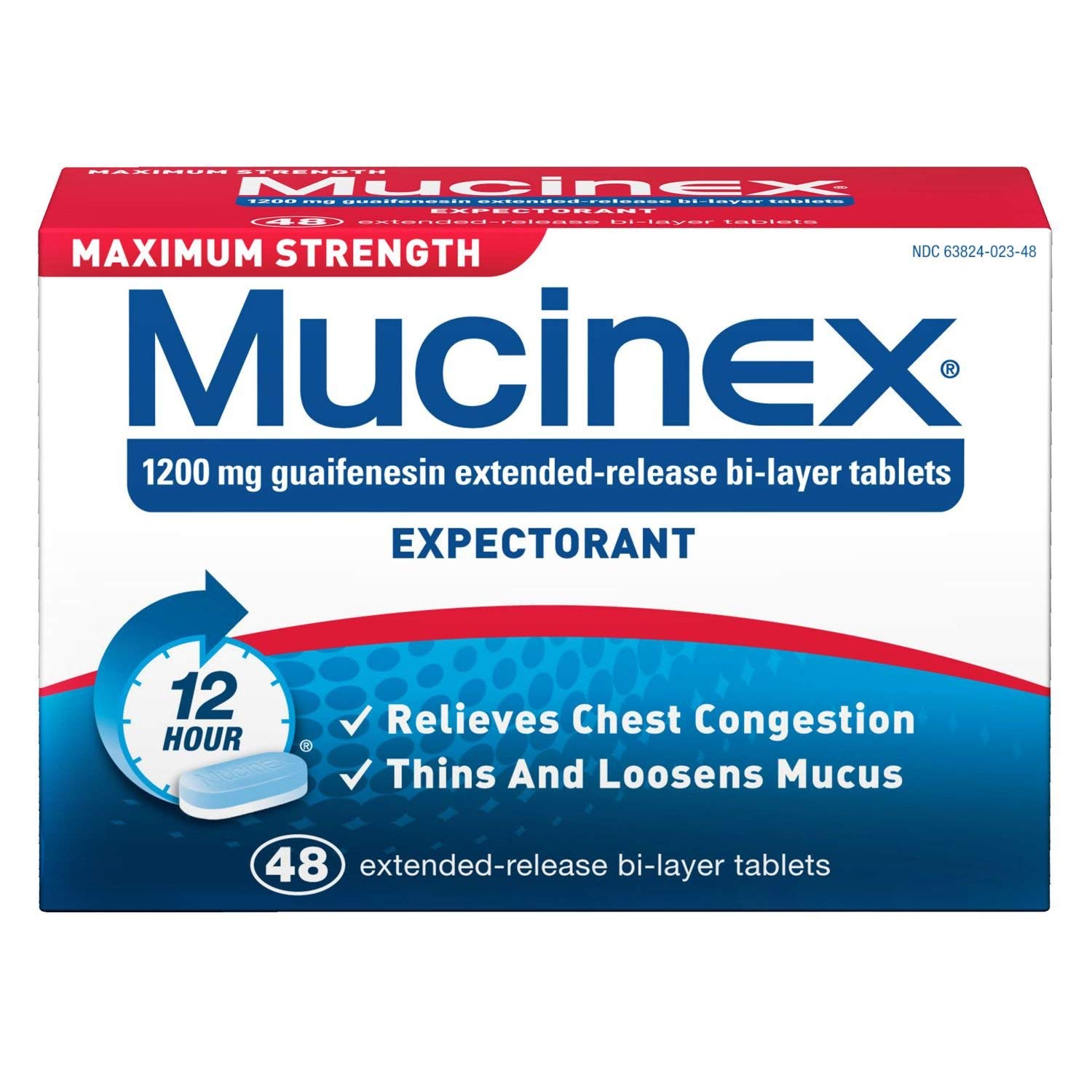 Mucinex Max Strength Tablets, 48-Count