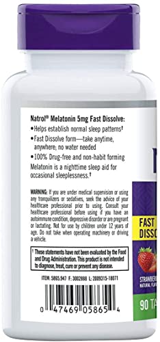 Natrol Melatonin 5mg Fst Dslv