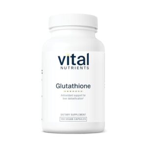 vital nutrients liposomal glutathione 400mg | vegan antioxidant supplement to promote liver health and liver detox* | gluten, dairy and soy free | 100 capsules