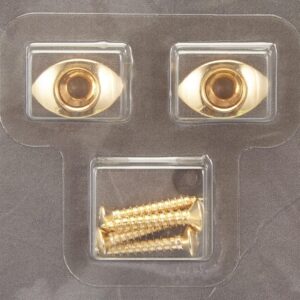 D'Addario Accessories D'Addario Elliptical End Pins, Gold, Large