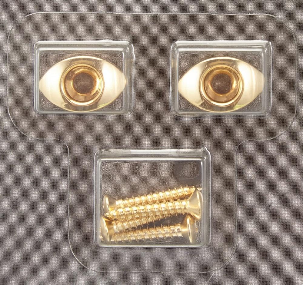 D'Addario Accessories D'Addario Elliptical End Pins, Gold, Large