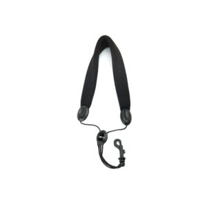 d'addario d'addario saxophone neck strap - for alto saxophone & soprano saxophone - padded sax neck strap - snap hook,black,sja18