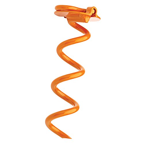 Liberty Outdoor ANCHFR8-ORG-A Folding Ring Spiral Ground Anchor, Orange, 8-Inch