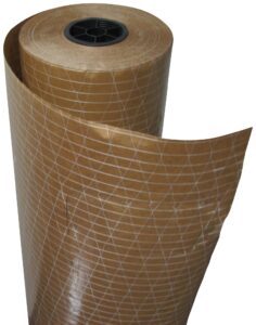 plasticover - pcp360200 reinforced kraft floor protection paper, plastic coated and fiberglass threading, brown, 36" wide by 200' long