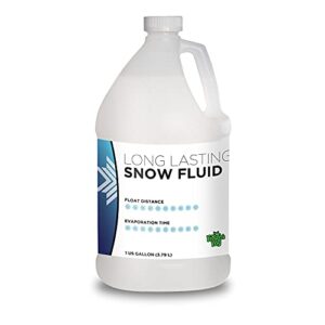 froggy's flakes snow machine fluid, long-lasting formula snow fluid with 75+ feet float/drop, 1 gallon