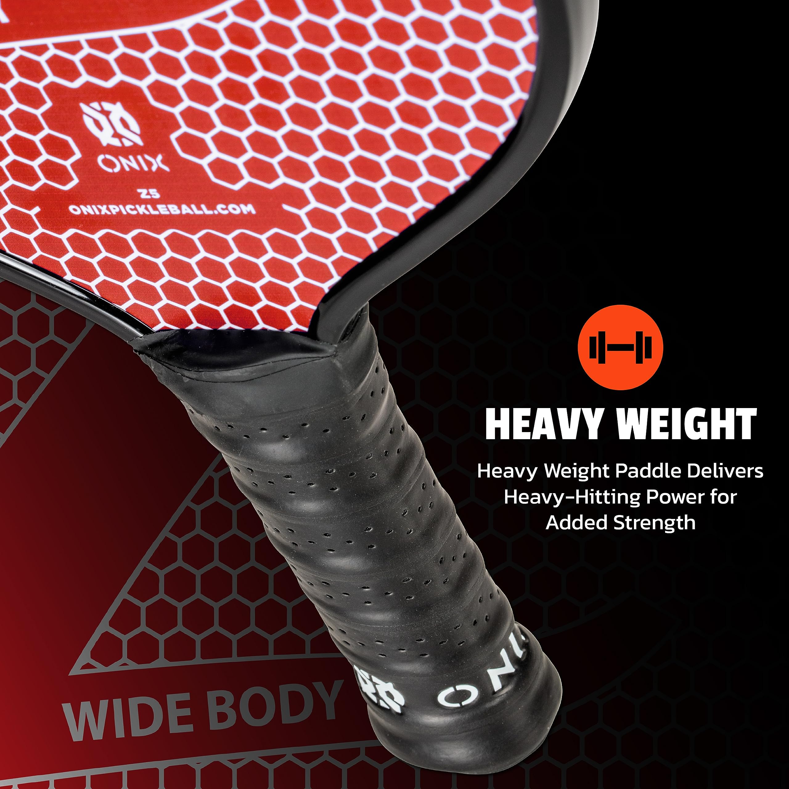 Onix Composite Z5 Pickleball Paddle, Red