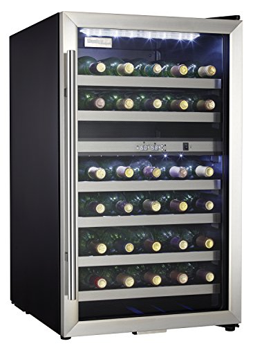 Danby Designer 38-Bottle Dual Temperature Zone LED Freestanding Wine Cooler