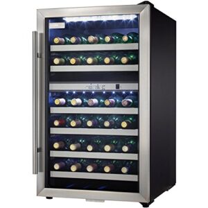 Danby Designer 38-Bottle Dual Temperature Zone LED Freestanding Wine Cooler