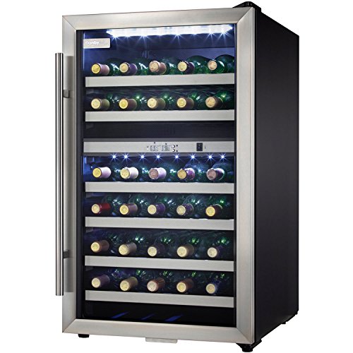 Danby Designer 38-Bottle Dual Temperature Zone LED Freestanding Wine Cooler