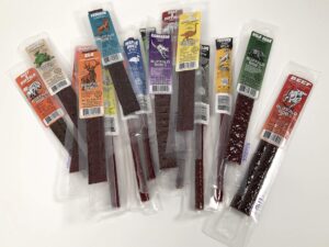 buffalo bob's wild game jerky- sampler gift pack of 25