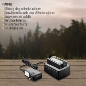 Ozonics SG-SBC01 Battery Charger - Compatible with HR230, HR200, HR150 Batteries - Rapid Recharge your SG-BA02 and SG-BA02XL Batteries for Hunting with Smart Charger