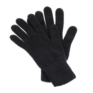 women's cashmere gloves made in scotland (black)