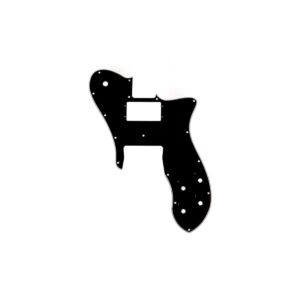 fender 3-ply 16-hole pickguard for '72 telecaster custom guitars, black