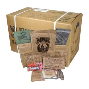 u.s. meal ready to eat (variety pack of 12) – nutritional emergency food rations - freeze dried food w/flameless heaters, entree, side dishes, & more - mre kit for emergency survival, hunting, & more