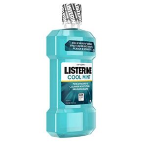 Listerine Cool Mint Antiseptic Mouthwash for Bad Breath, Plaque and Gingivitis, 1.5 L