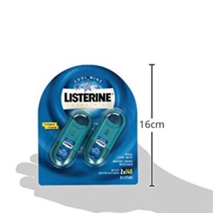 Listerine Pocketmist Cool Mint Oral Care Mist to Get Rid Of Bad Breath, 0.26 Fl Oz (Pack of 2)