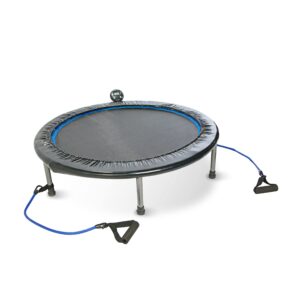 stamina intone plus trampoline with resistance bands - 38 inch exercise rebounder, outdoor and indoor trampoline, exercising equipment at home, recreational trampolines