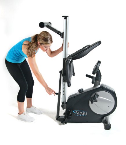 Avari Conversion II Rower/Recumbent Bike, Black - Smart Workout App, No Subscription Required - Rowing Machine and Stationary Exercise Bike