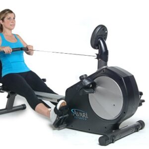 Avari Conversion II Rower/Recumbent Bike, Black - Smart Workout App, No Subscription Required - Rowing Machine and Stationary Exercise Bike