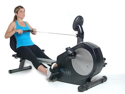 Avari Conversion II Rower/Recumbent Bike, Black - Smart Workout App, No Subscription Required - Rowing Machine and Stationary Exercise Bike