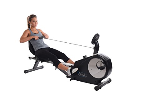 Avari Conversion II Rower/Recumbent Bike, Black - Smart Workout App, No Subscription Required - Rowing Machine and Stationary Exercise Bike