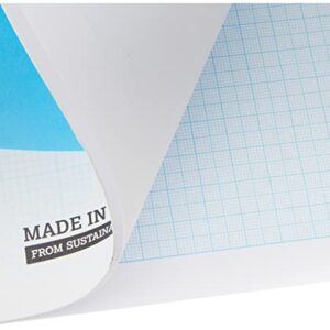 Silvine A3 Graph Pad. 50 Sheets of Quality 90gsm Paper, Printed 1-5-10mm Graph. Ref A3GP