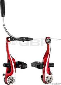 trp cx8.4 mini front and rear v-brake set, red