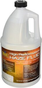 chauvet dj hurricane 1 gallon hfg water based unscented, nonpoisonous and non flammable high performance smoke fog haze machine fluid