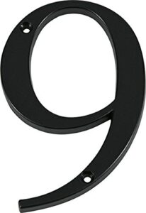 distinctions 843149 black flush-mount 4-inch house number 9